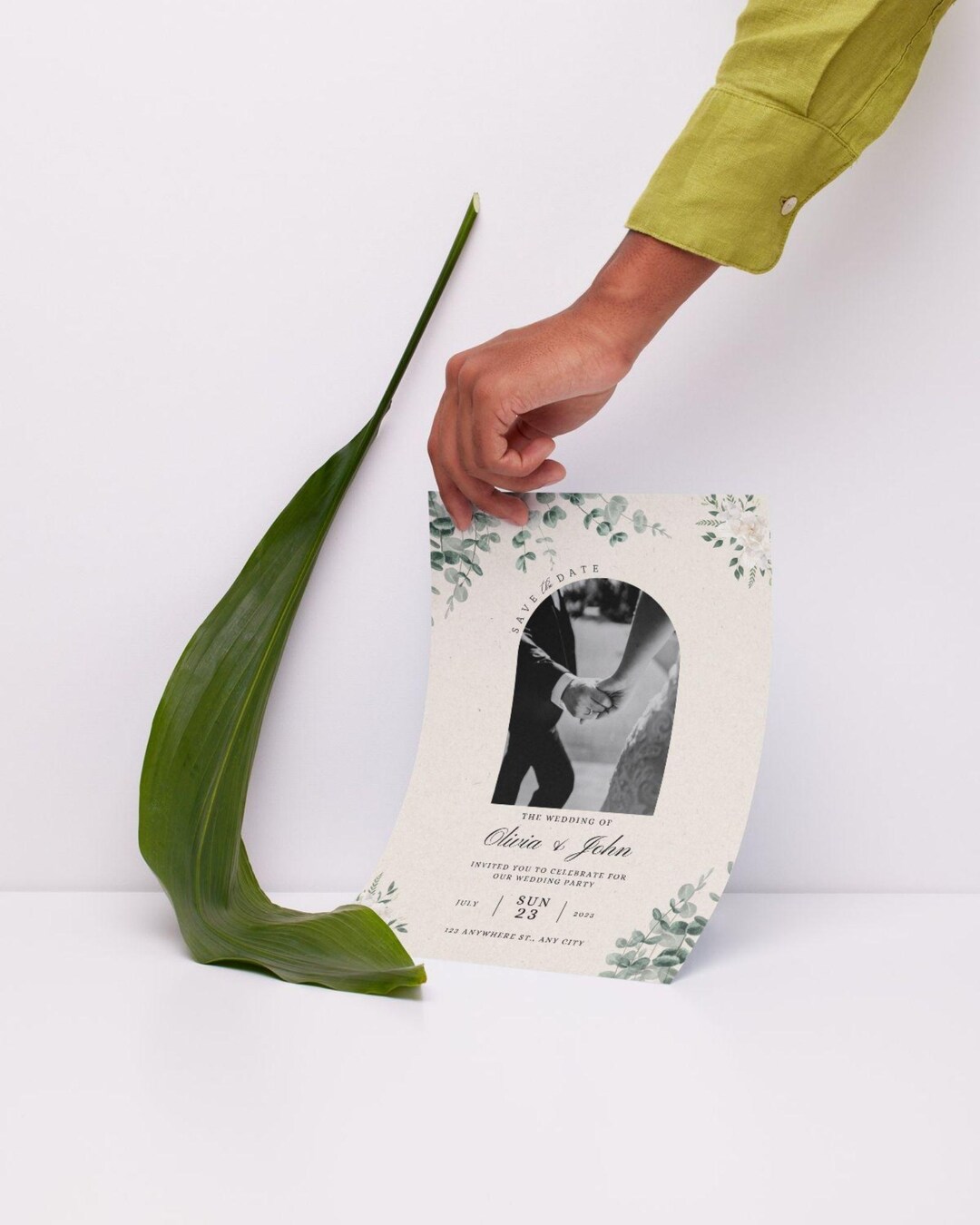 Elegant Custom Wedding Invitations | Modern Personalized Invite - Etsy