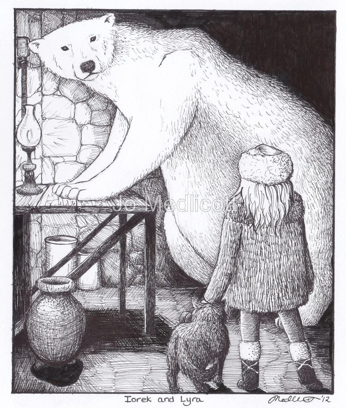 Golden Compass Iorek Color Page