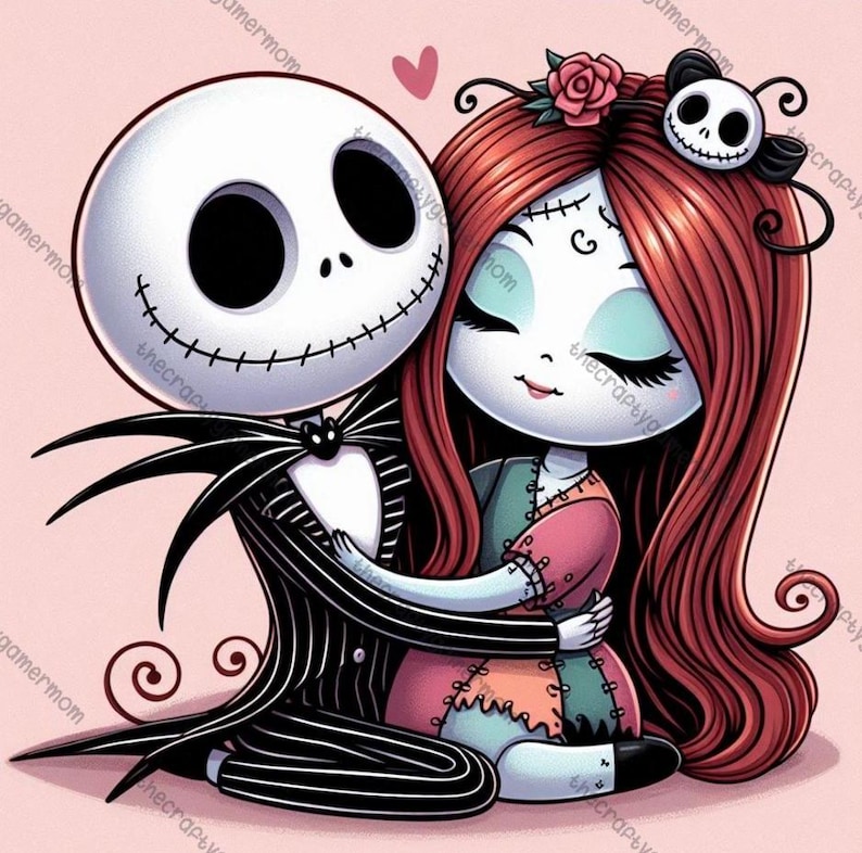 Jack and Sally Cartoon PNG – High-quality Digital Image (3072x3072px ...