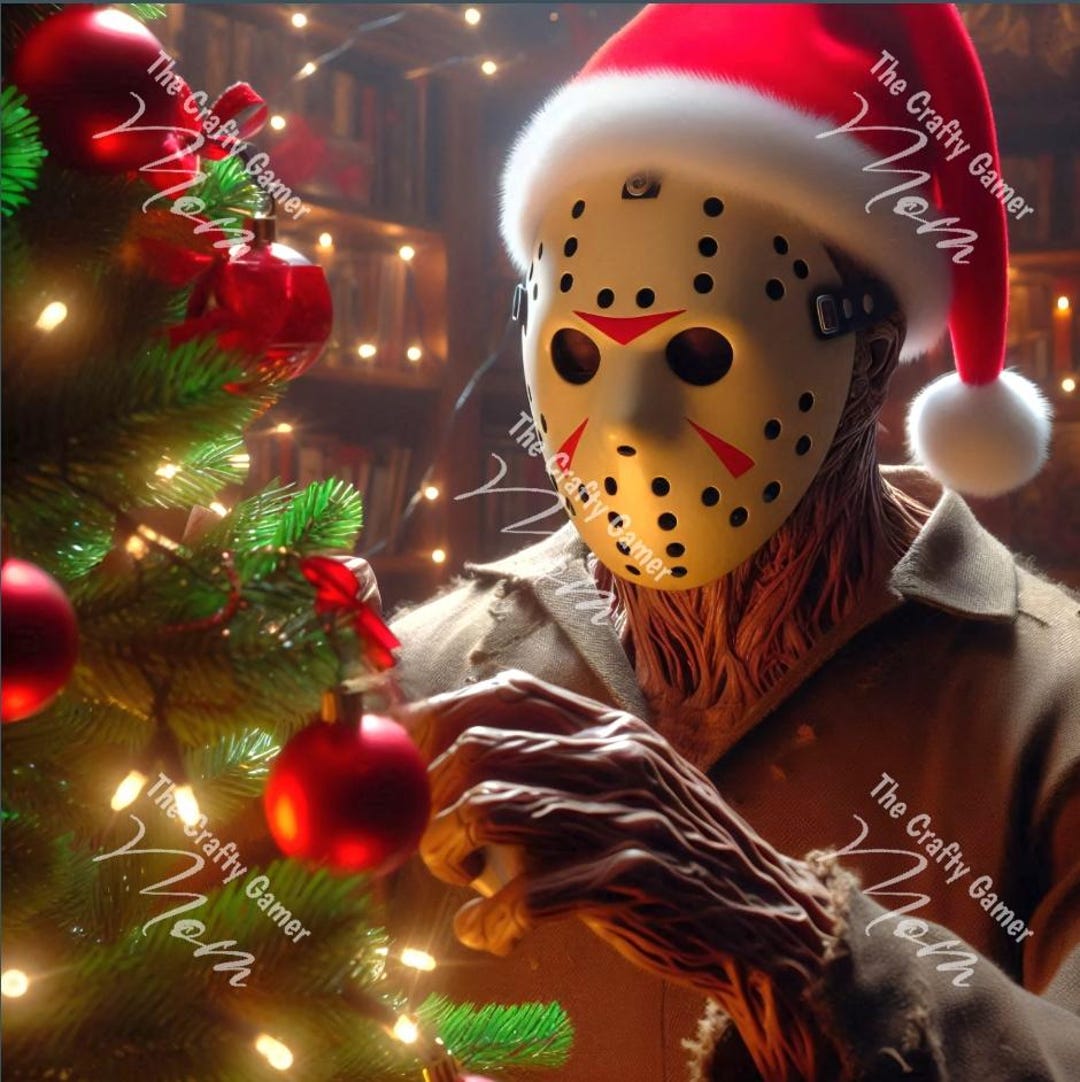 Christmas Tree Decorating Jason - Sublimation PNG 3072 X 3072 - 150 DPI ...