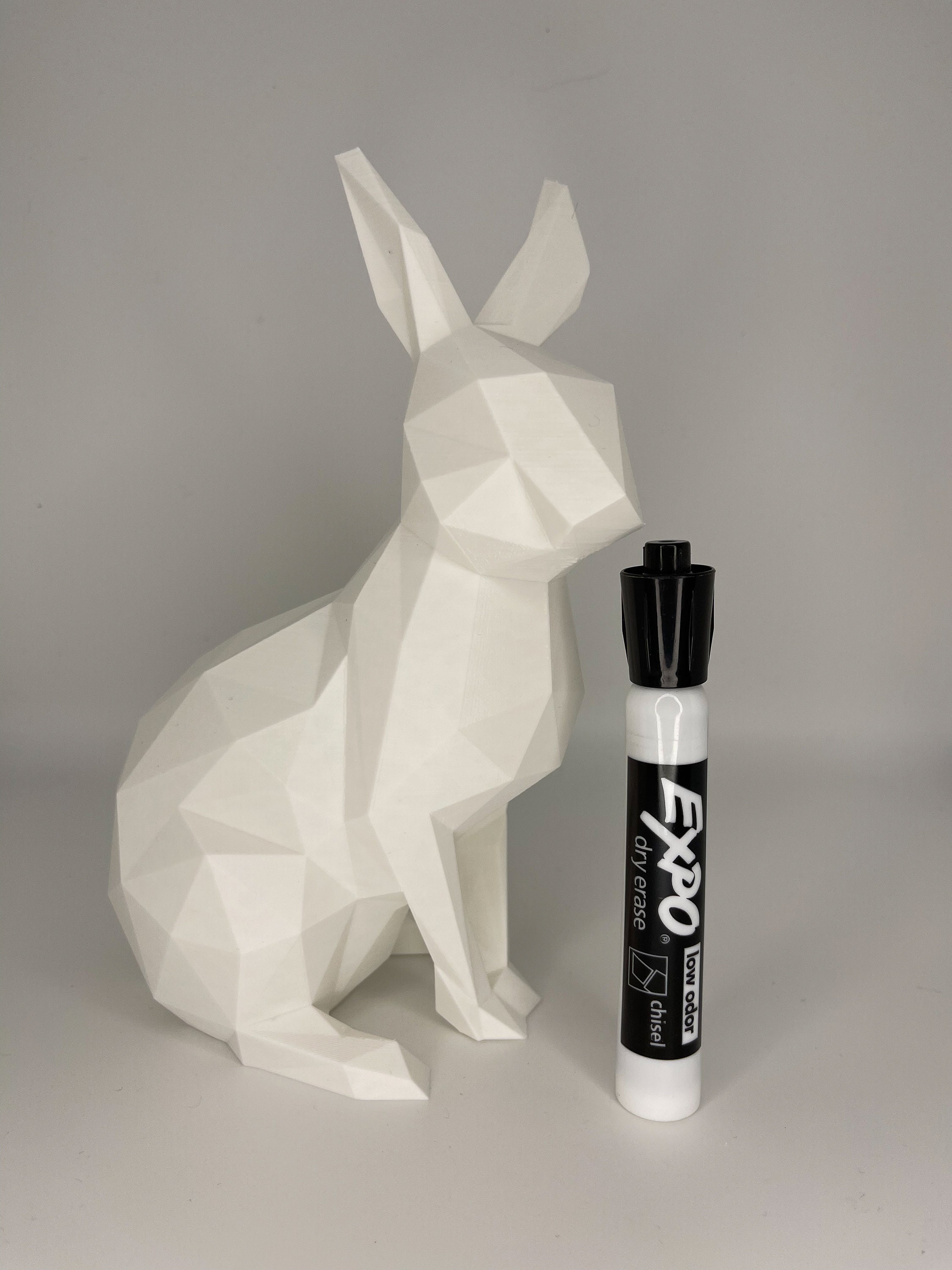 LARGE Geometric Bunny Figure Rabbit Figurine Housewarming - Etsy