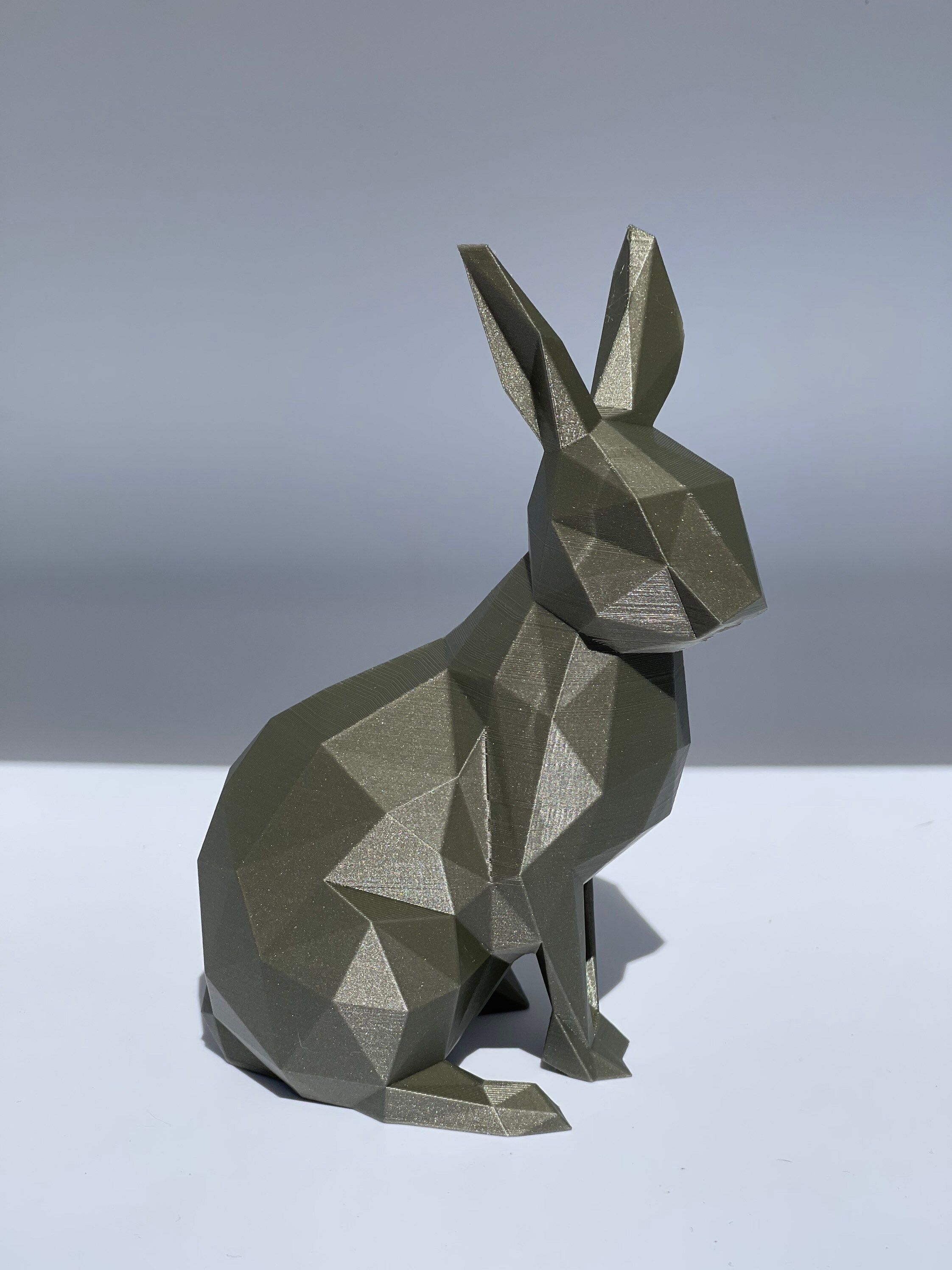 LARGE Geometric Bunny Figure Rabbit Figurine Housewarming - Etsy