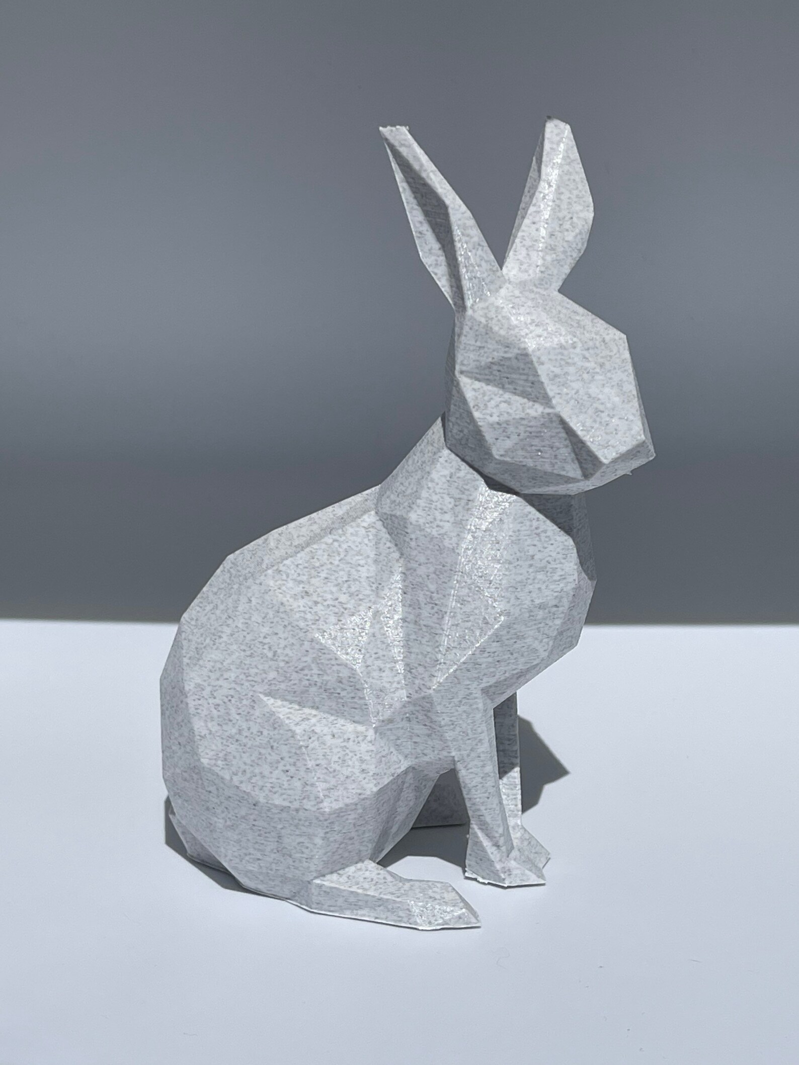 LARGE Geometric Bunny Figure, Rabbit Figurine, Housewarming Gift, Gift ...