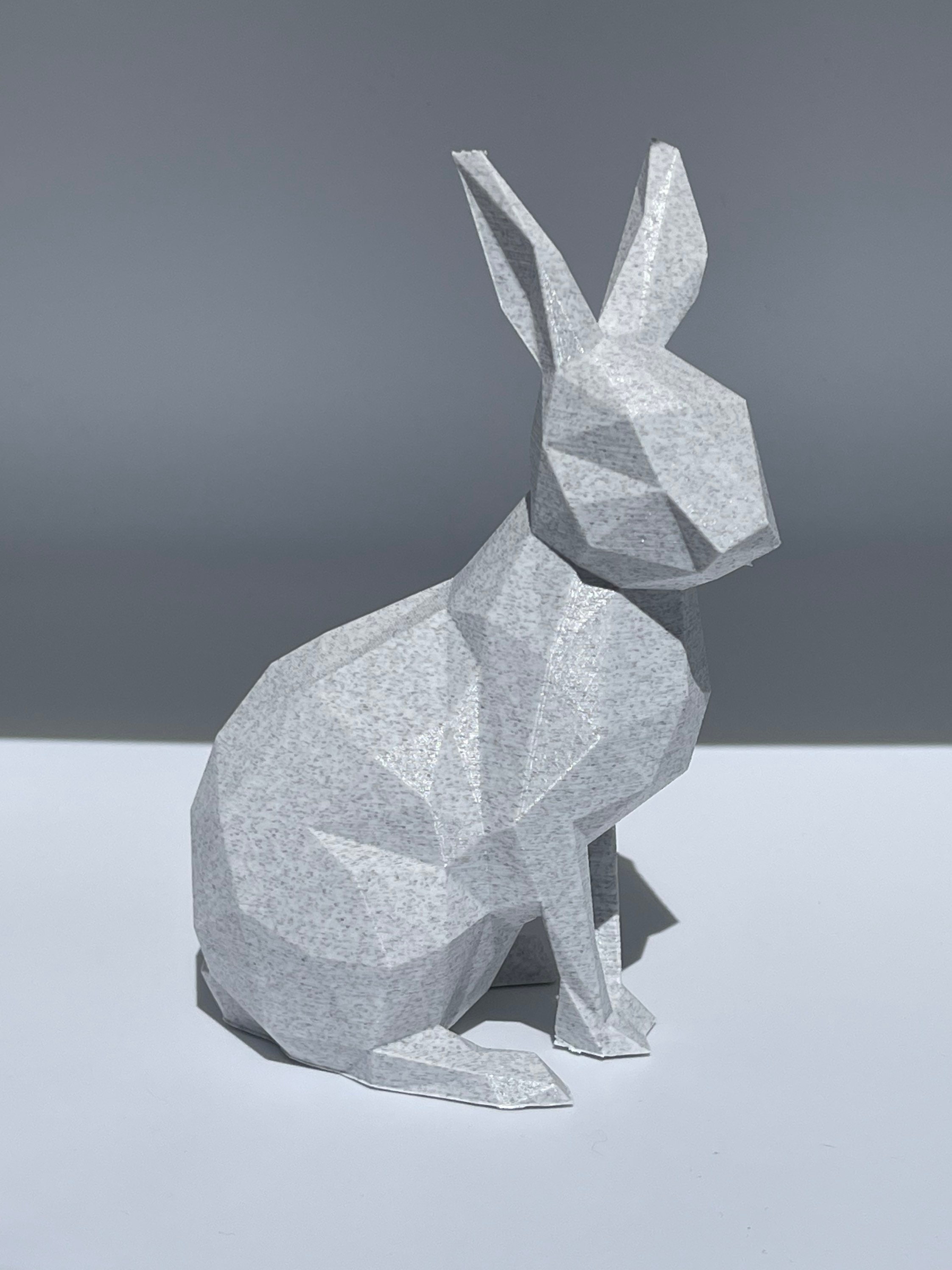 LARGE Geometric Bunny Figure Rabbit Figurine Housewarming - Etsy