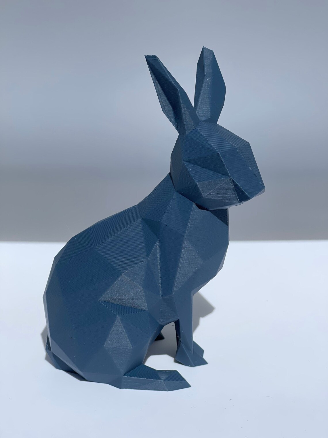 LARGE Geometric Bunny Figure Rabbit Figurine Housewarming - Etsy