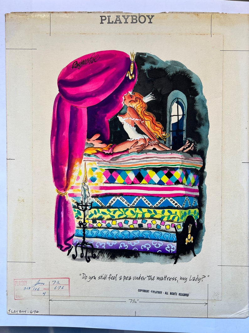 October 1972 Published Playboy Cartoon Artwork by Roy Raymonde - Etsy