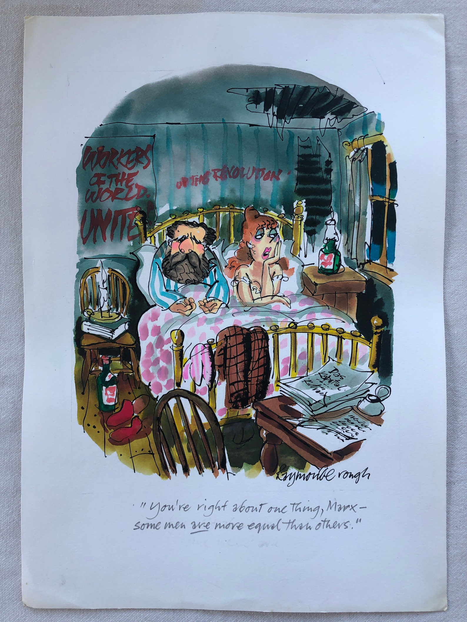 Rare Cartoon by the Late Playboy Cartoonist Roy Raymonde - Etsy