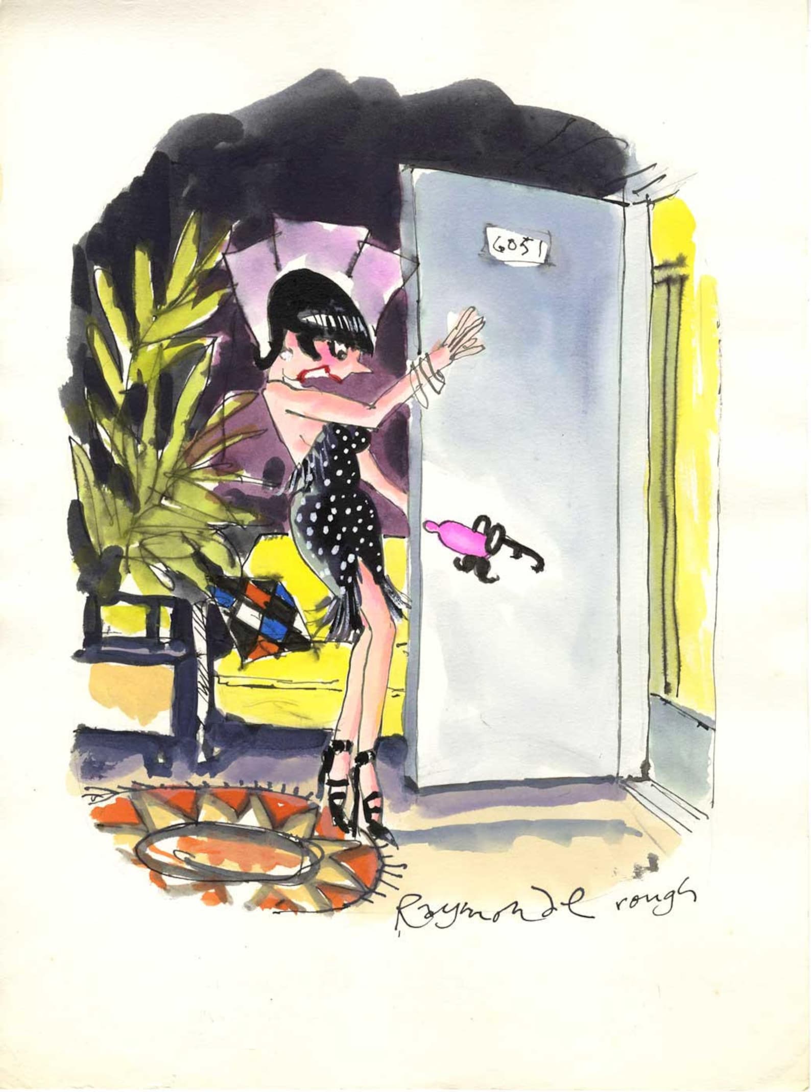 ORIGINAL Preliminary Playboy Cartoon Roy Raymonde the - Etsy