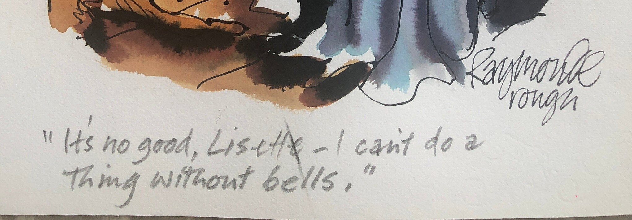 Raymonde Playboy Preliminary Cartoon Original Artwork the Hunchback of ...