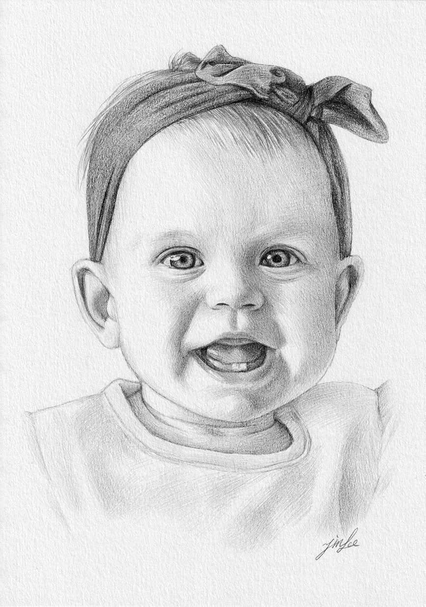 Easy Baby Drawings In Pencil