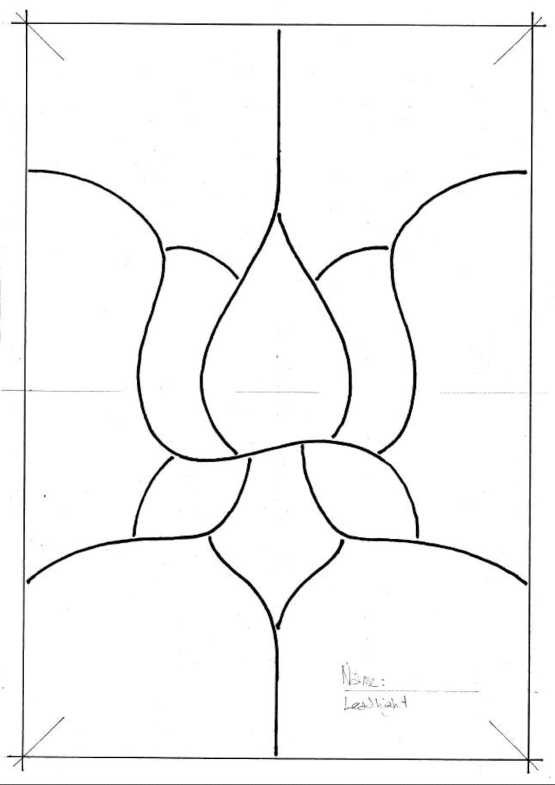 Norman Birrell Glass Artist (1949-2012) - Hand Drawn Beginner or ...