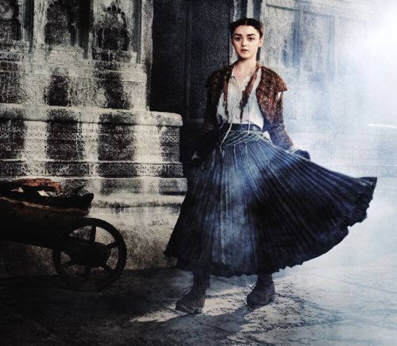 Got Arya Stark Braavos Handmade Dress Custom Made Ispired Etsy