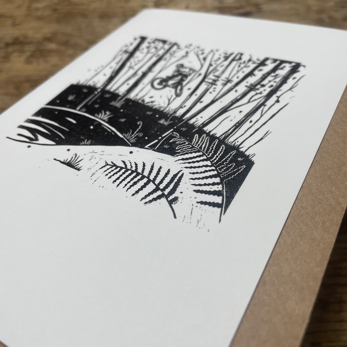 Cycling Card Mountain Bike Card Send It Illustration - Etsy