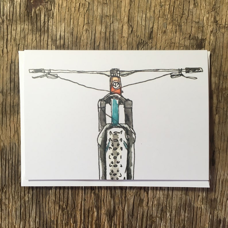 Cycling Card Mountain Bike Card Hardtail MTB Bike | Etsy