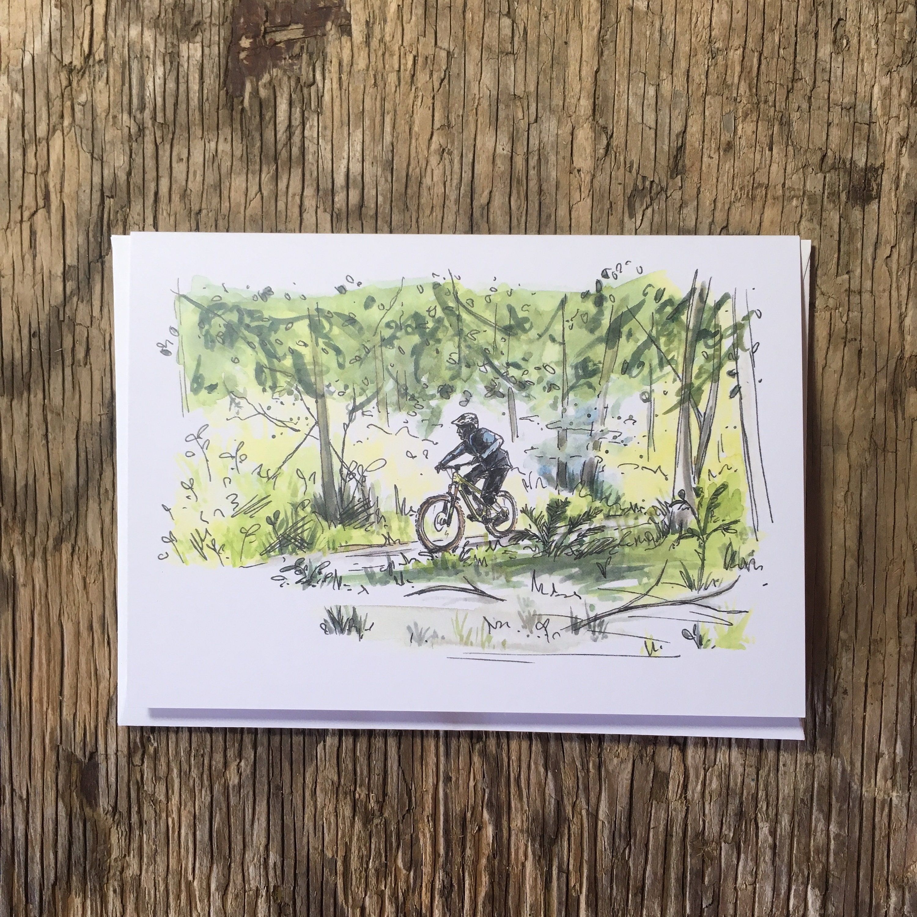 Cycling Card Mountain Bike Card North Edge Bike | Etsy