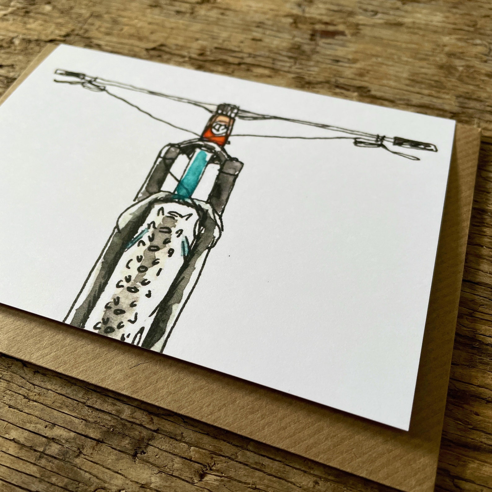 Cycling Card Mountain Bike Card Hardtail MTB Bike - Etsy