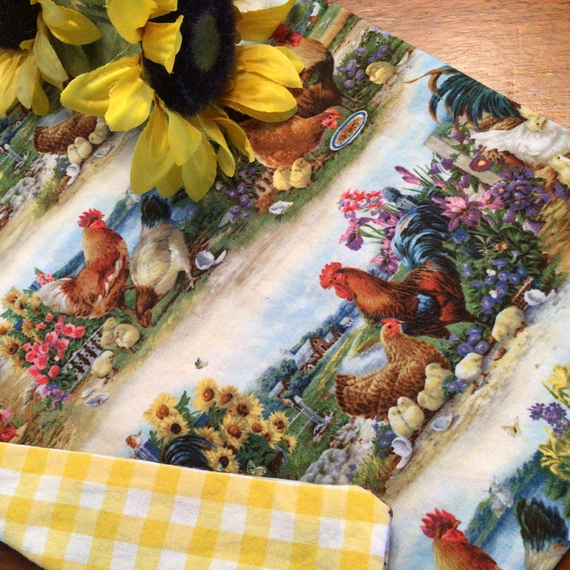 Rooster Table Runner - Etsy