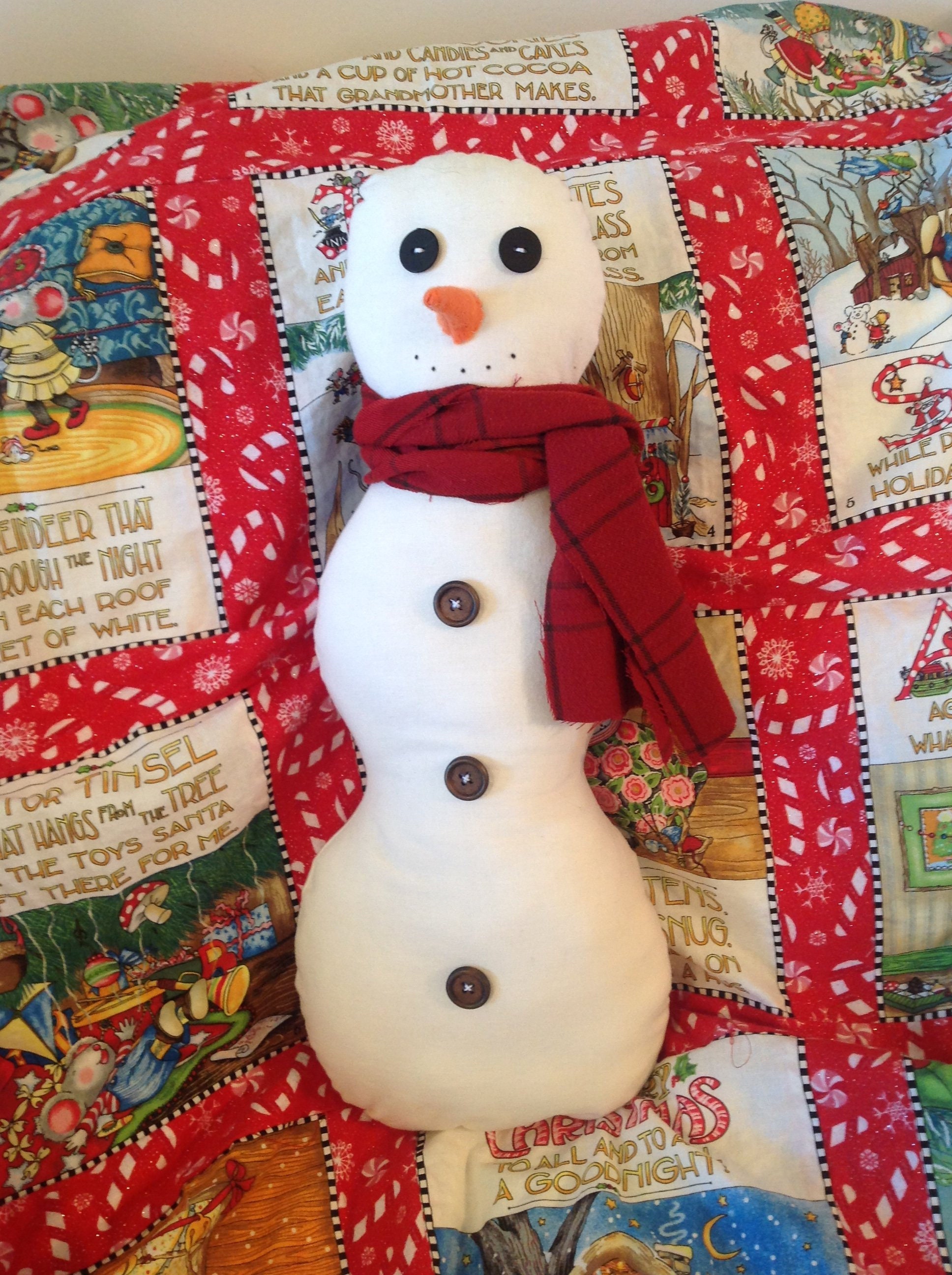 Primitive Snowman Decor Snowman Pillow Winter Table Decor - Etsy