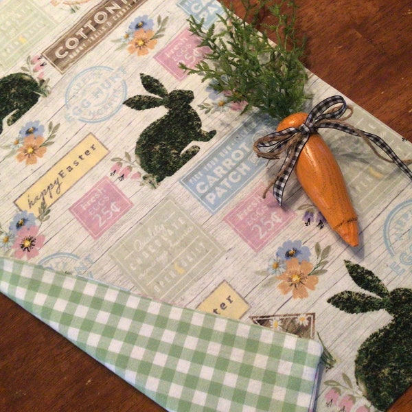 Bunny Table Runner - Etsy