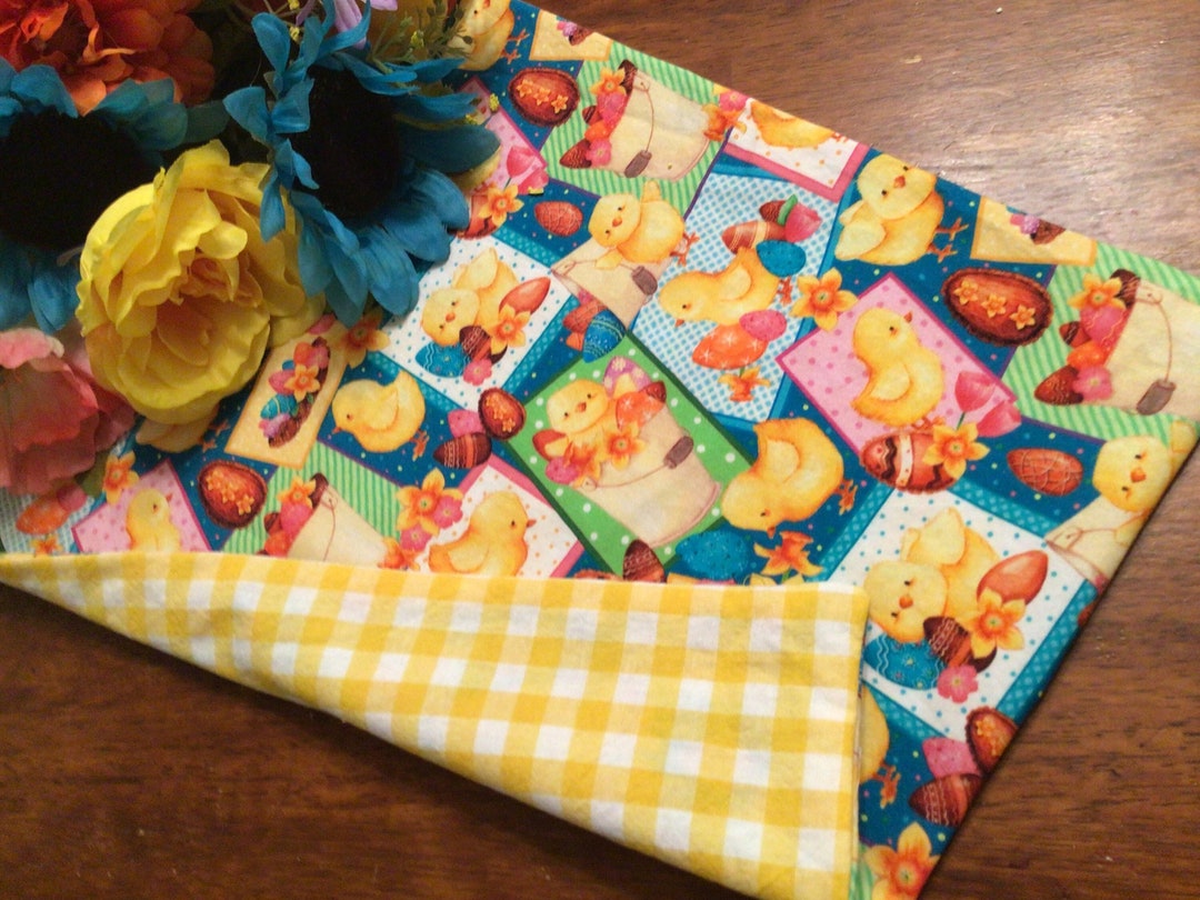 Easter Table Runner Easter Chick Table Runner Spring Table ...