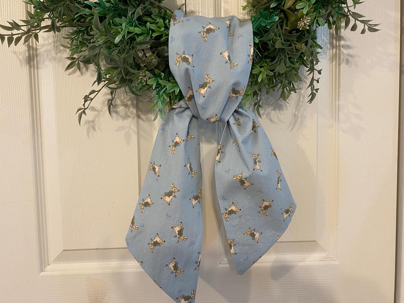 Peter Rabbit Wreath Scarfpeter Rabbit Sash Easter Wreathscarf Spring ...