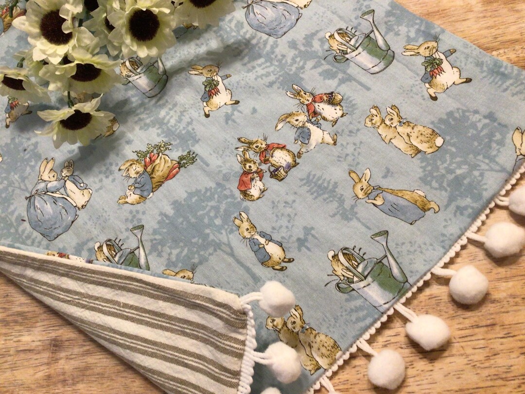 Peter Rabbit Easter Table Runner Beatrix Potter Spring Table ...