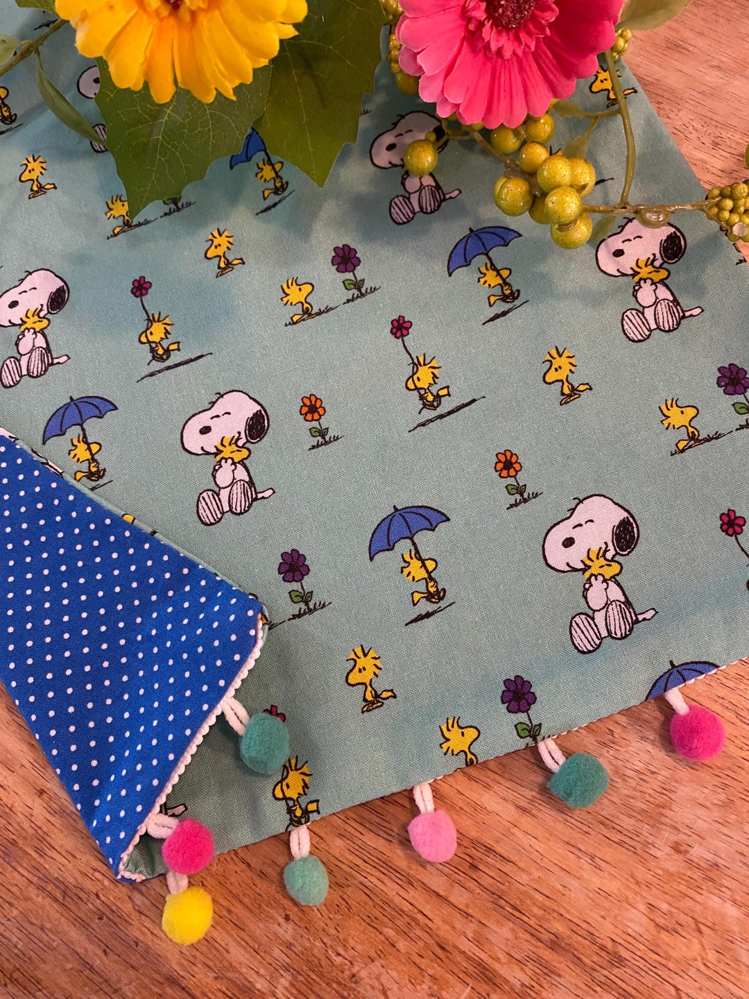 Snoopy Spring Table Runner Snoopy and Woodstock Summer Table Runner ...