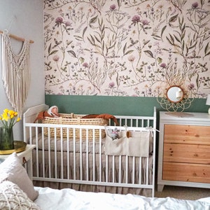 Vintage Illustration DEKORNIK, Vintage Baby Nursery Wallpaper - Etsy