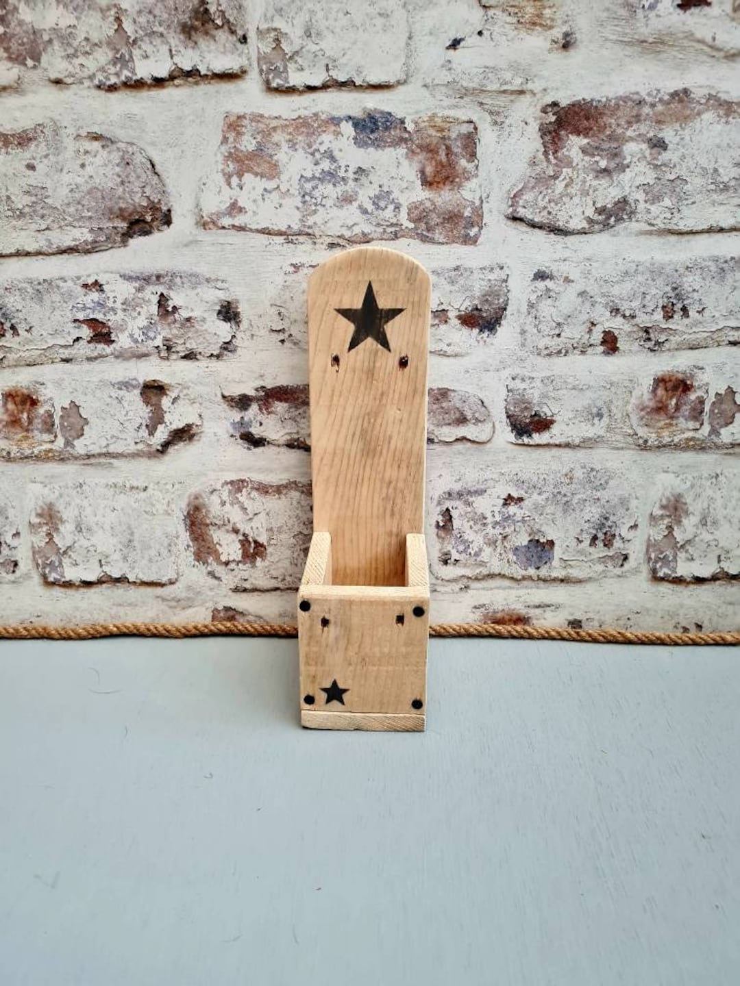 RUSTIC CANDLE BOX reclaimed Pallet Wood - Etsy