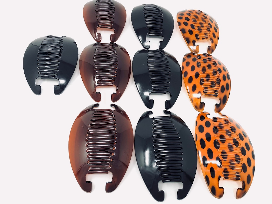 10 Sets Interlocking Banana Combs Hair Clip French Side Comb Holder ...