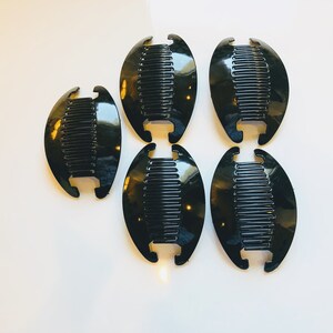 5 Sets Interlocking Banana Combs Hair Clip French Side Comb Holder ...