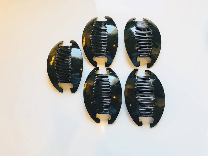 5 Sets Interlocking Banana Combs Hair Clip French Side Comb Holder ...
