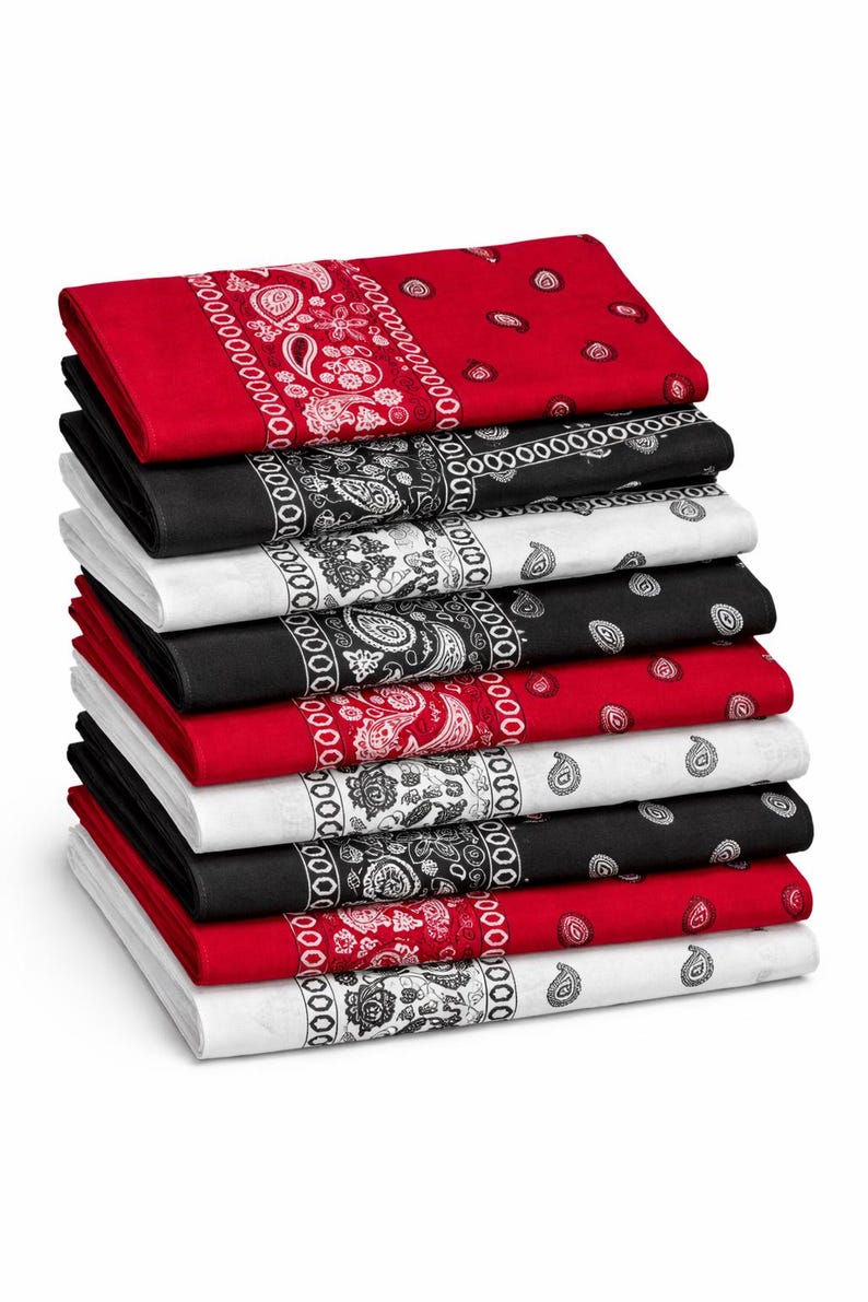 9-pack Large Bandanas – 27” X 27” – 100% Cotton - Etsy