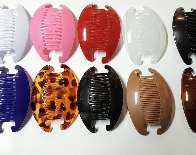 10 Sets Interlocking Banana Combs Hair Clip French Side Comb Holder ...