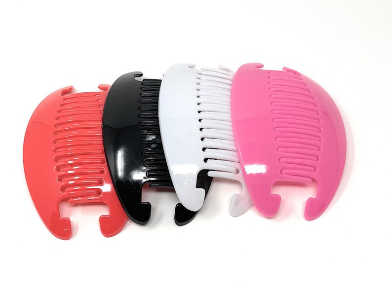4 Sets Interlocking Banana Combs Hair Clip French Side Comb Holder ...