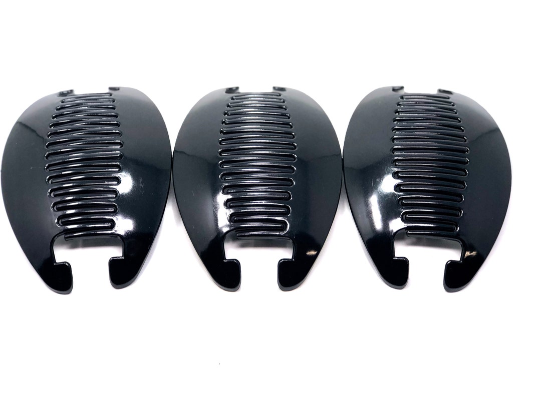 3 Sets Interlocking Banana Combs Hair Clip French Side Comb Holder ...