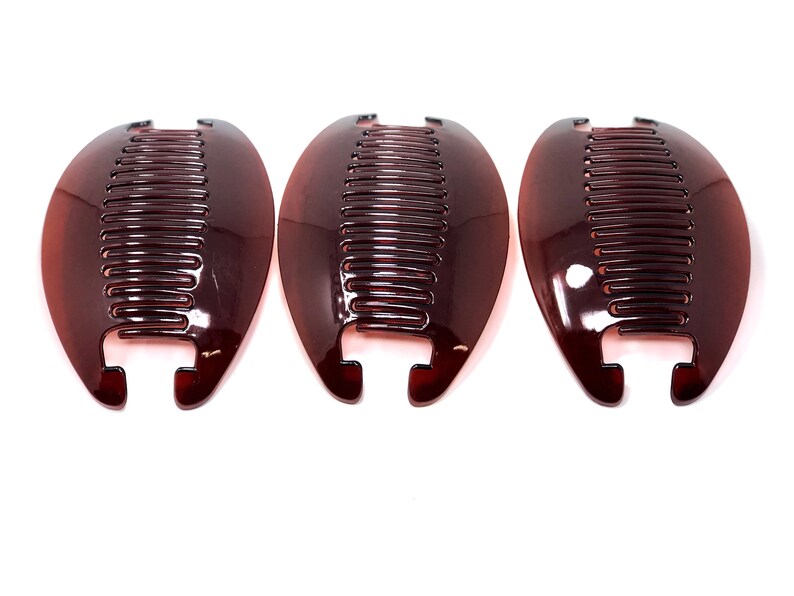 3sets Interlocking Banana Combs Hair Clip French Side Comb Holder ...
