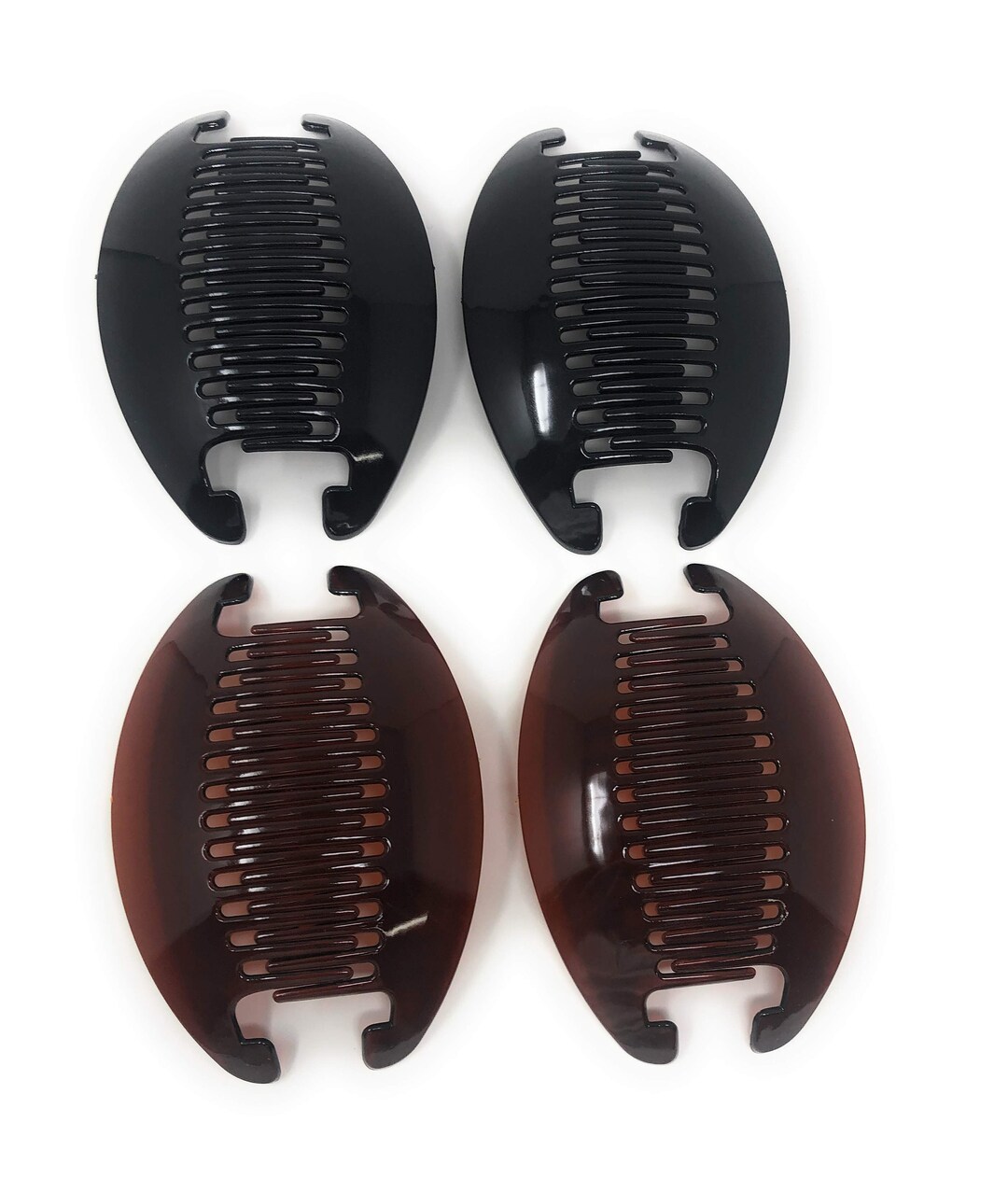4 Set Interlocking Banana Combs Hair Clip French Side Comb Holder ...