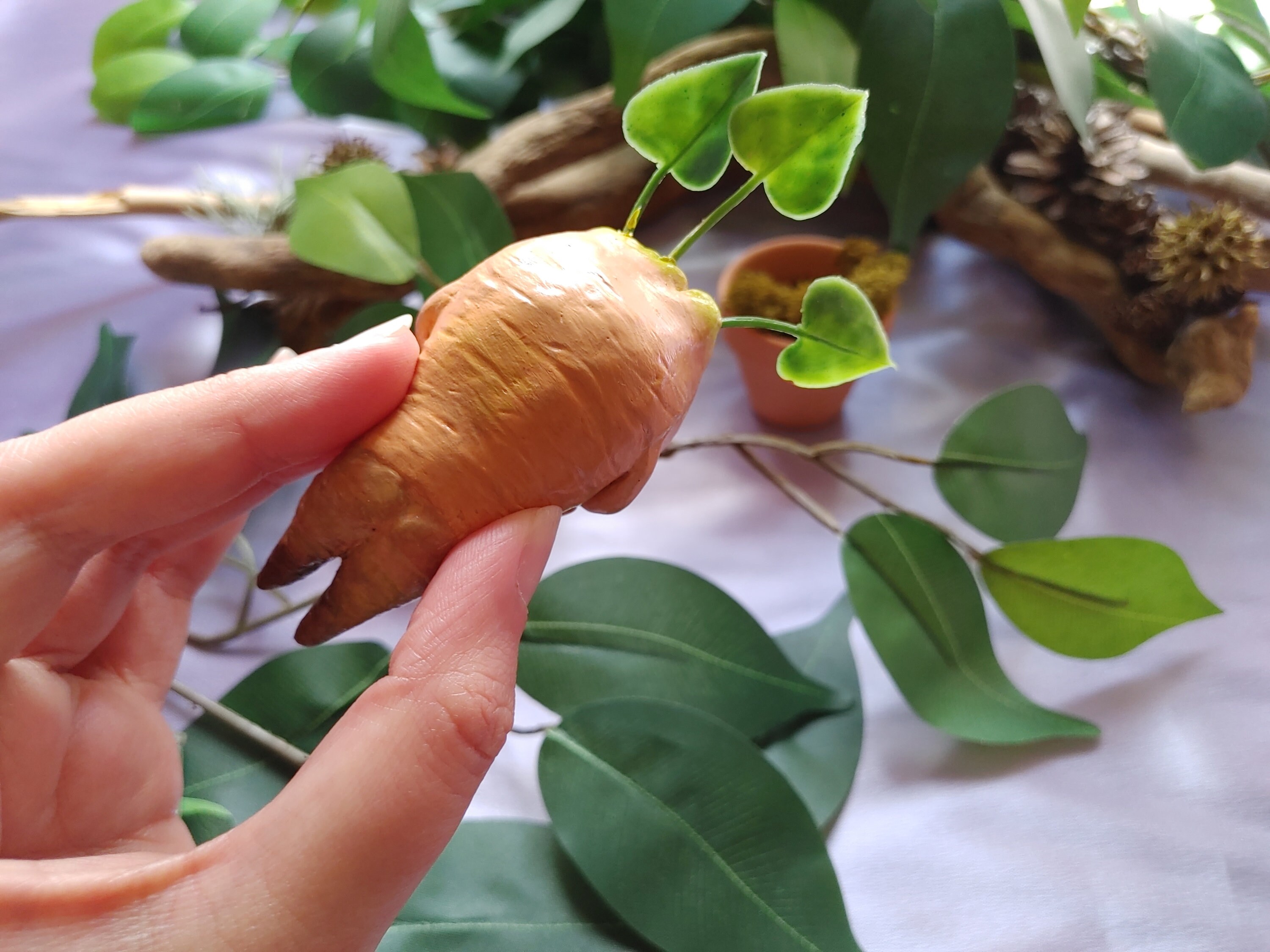 Root Babies Doll and Free Postcard of Baby Mandrake Root - Etsy