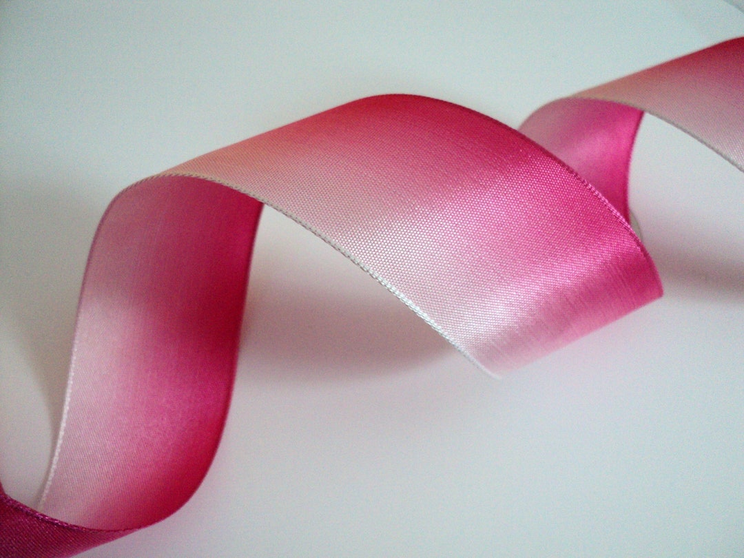 Pink Ombre Wire Edged Ribbon 38mm Wide X 1 Metre - Etsy