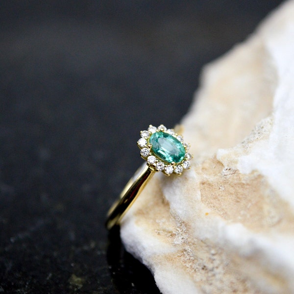 Antique Emerald Ring - Etsy