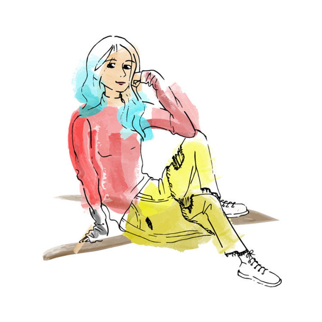 Custom Fashion Illustration, Girl Drawing, Woman Sketch, Custom ...