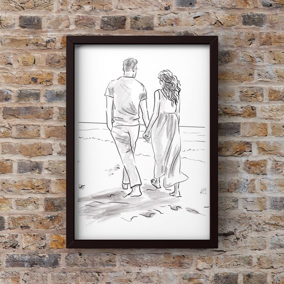 Couple Drawing Sketch