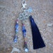 Original Key Ring I Blue and Silver Bag Jewel I Original Gift I ...