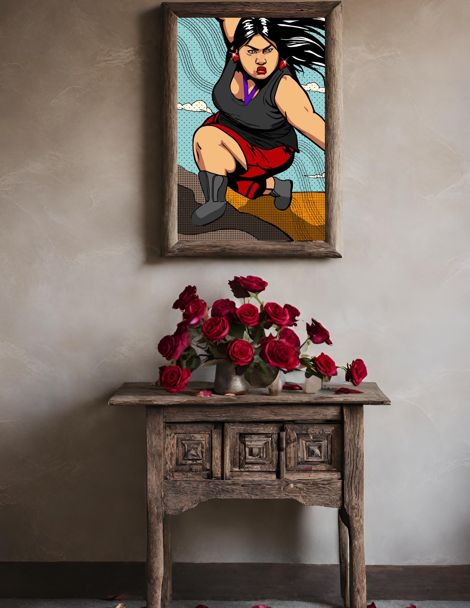 Indigenous Superhero Comic Pop Art - Etsy