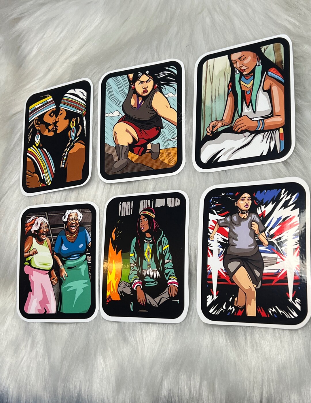 Rez-life Indigenous Art Stickers - Etsy