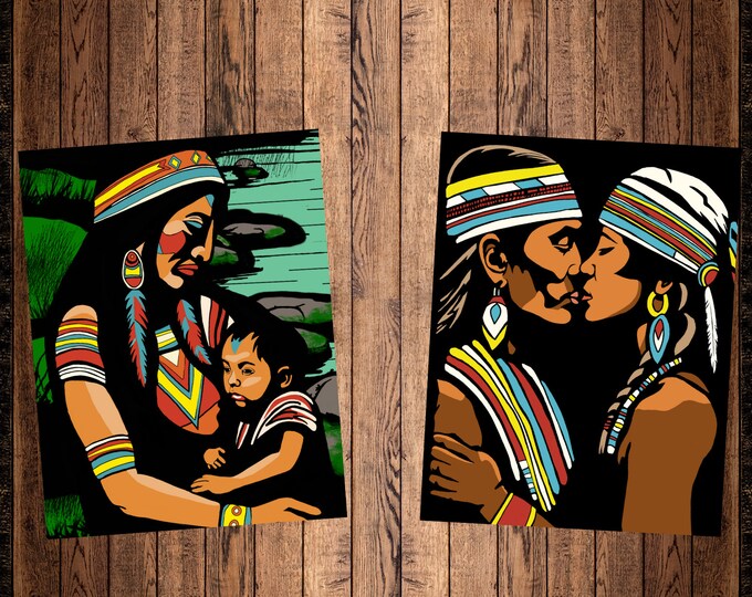 Journey by Patrick Hunter Indigenous Art Print, First Nations, Ojibway ...
