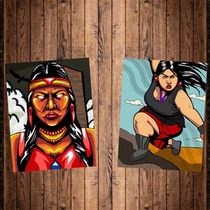 Indigenous Superhero Comic Pop Art - Etsy