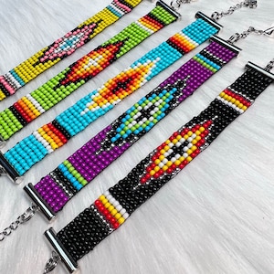 Custom Color Native Beadwork Bracelets - Etsy
