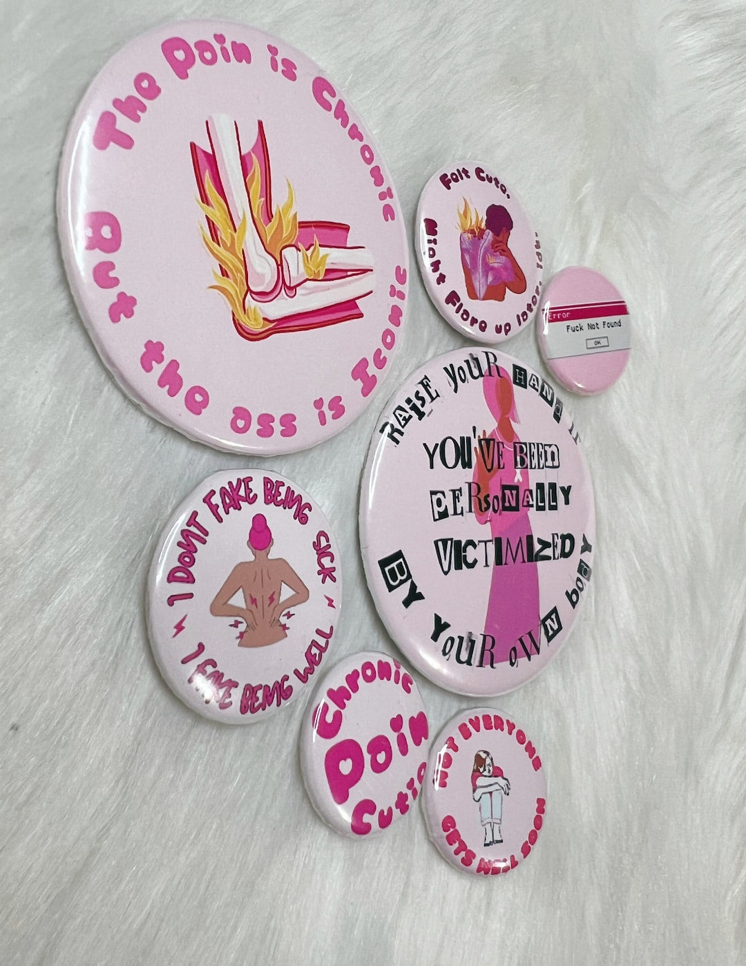 Chronic Pain Cutie Buttons - Etsy